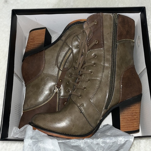 Pierre Dumas | Shoes | Pierre Dumas Olive Green And Brown Two Tone ...